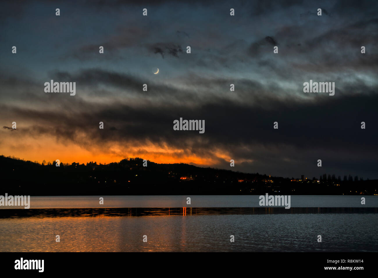 Pastel colors in sky at sunset hi-res stock photography and images - Alamy