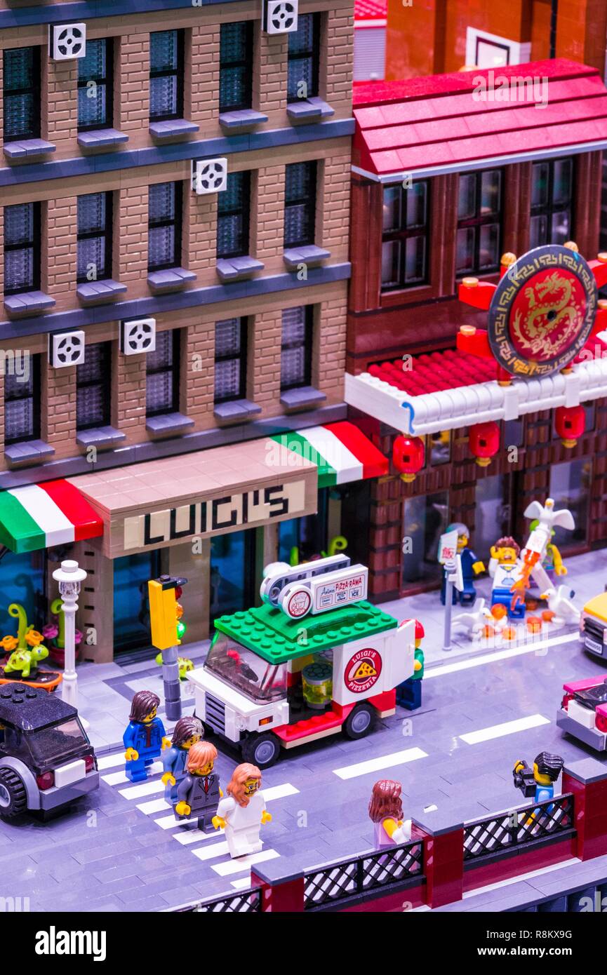 Denmark, Jutland, Billund, Lego® House is the Lego® experimental center ...