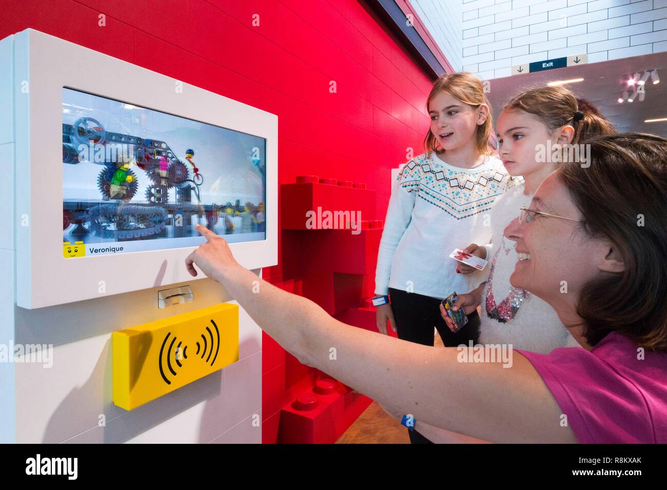 Denmark, Jutland, Billund, Lego® House is the Lego® experimental center ...