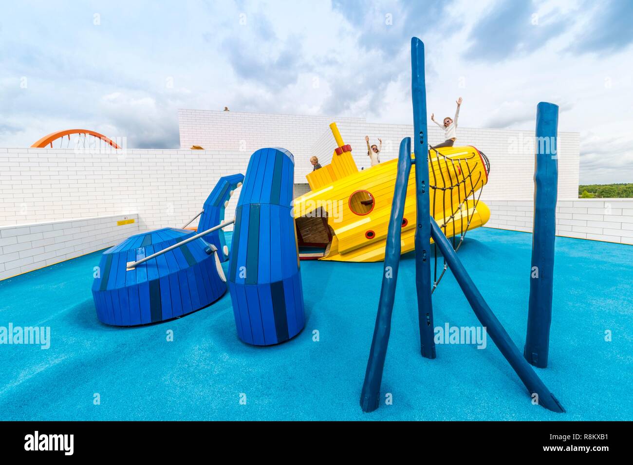 Denmark, Jutland, Billund, Lego® House is the Lego® experimental center ...