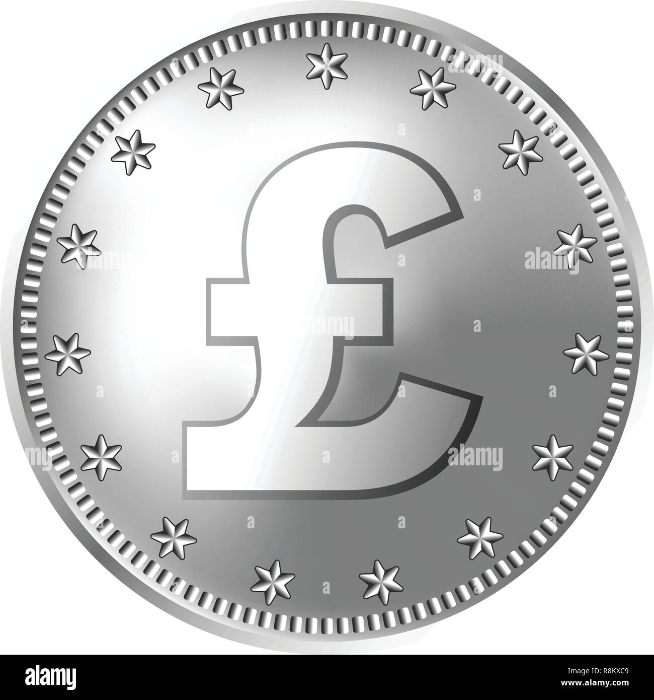 British silver coin Stock Vector Images - Alamy