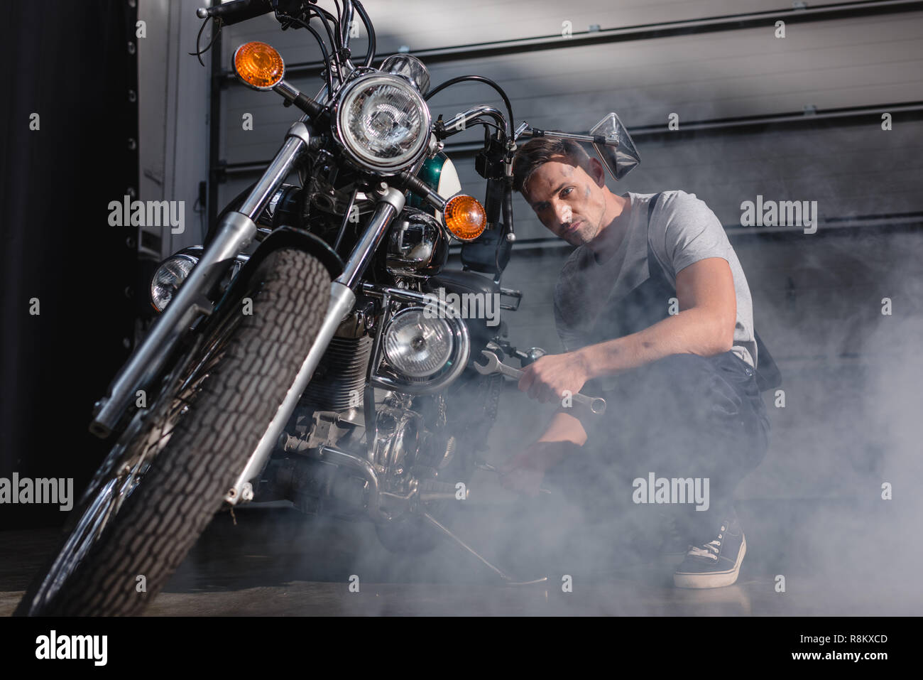 Motorcycle front wheel hi-res stock photography and images - Alamy