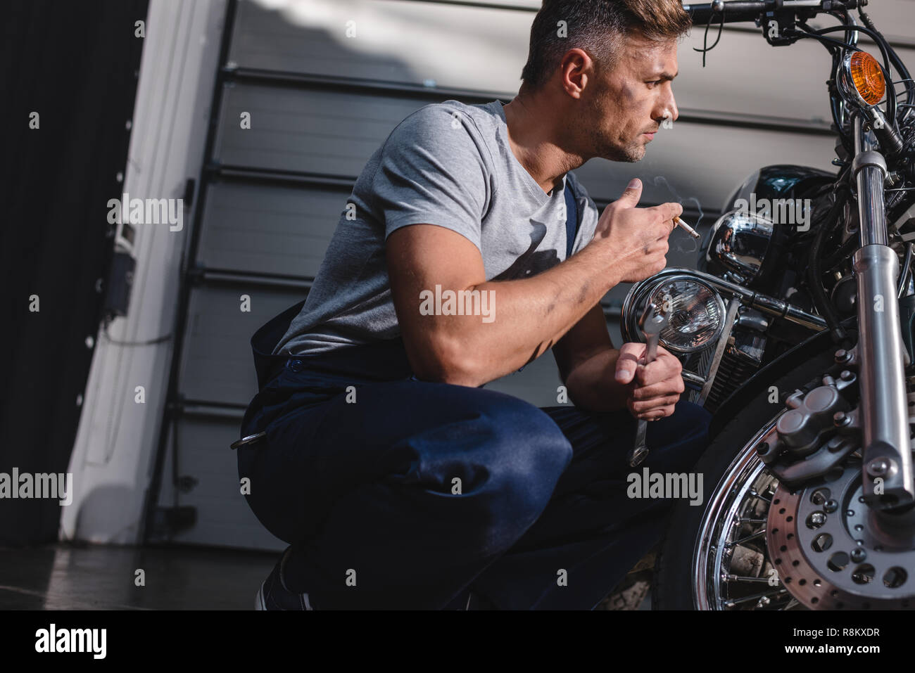 Smoking wheel hi-res stock photography and images - Alamy