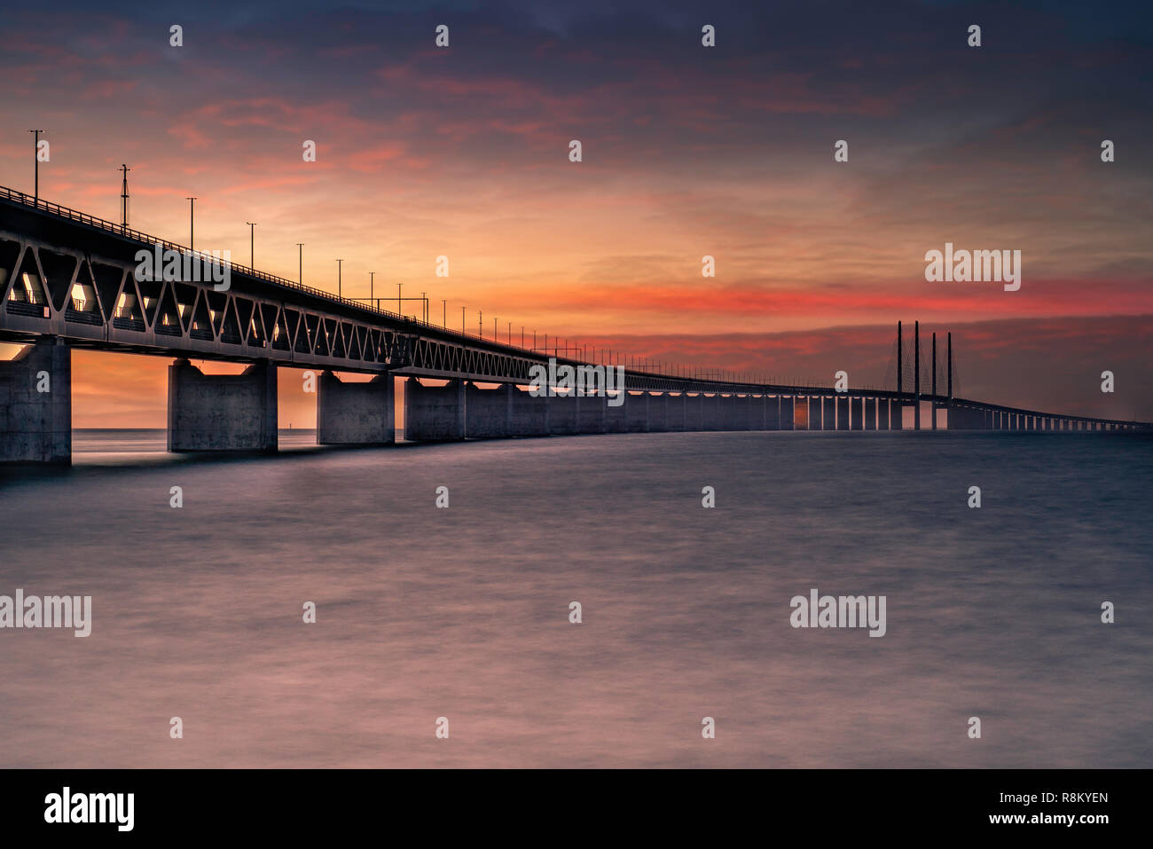 The Oresund Bridge Stock Photo - Alamy
