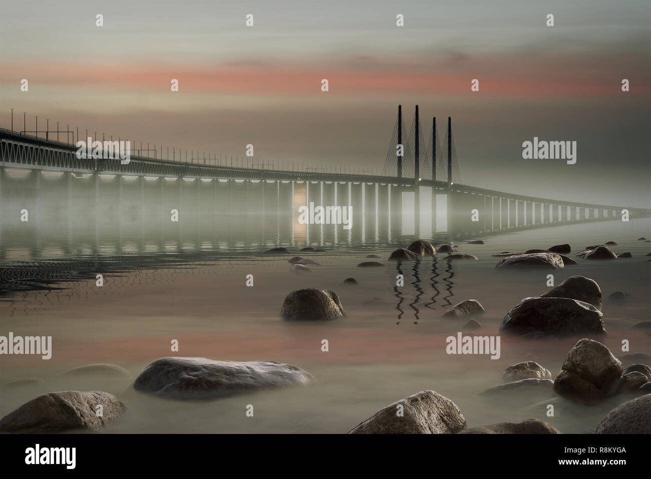 The Oresund Bridge Stock Photo - Alamy