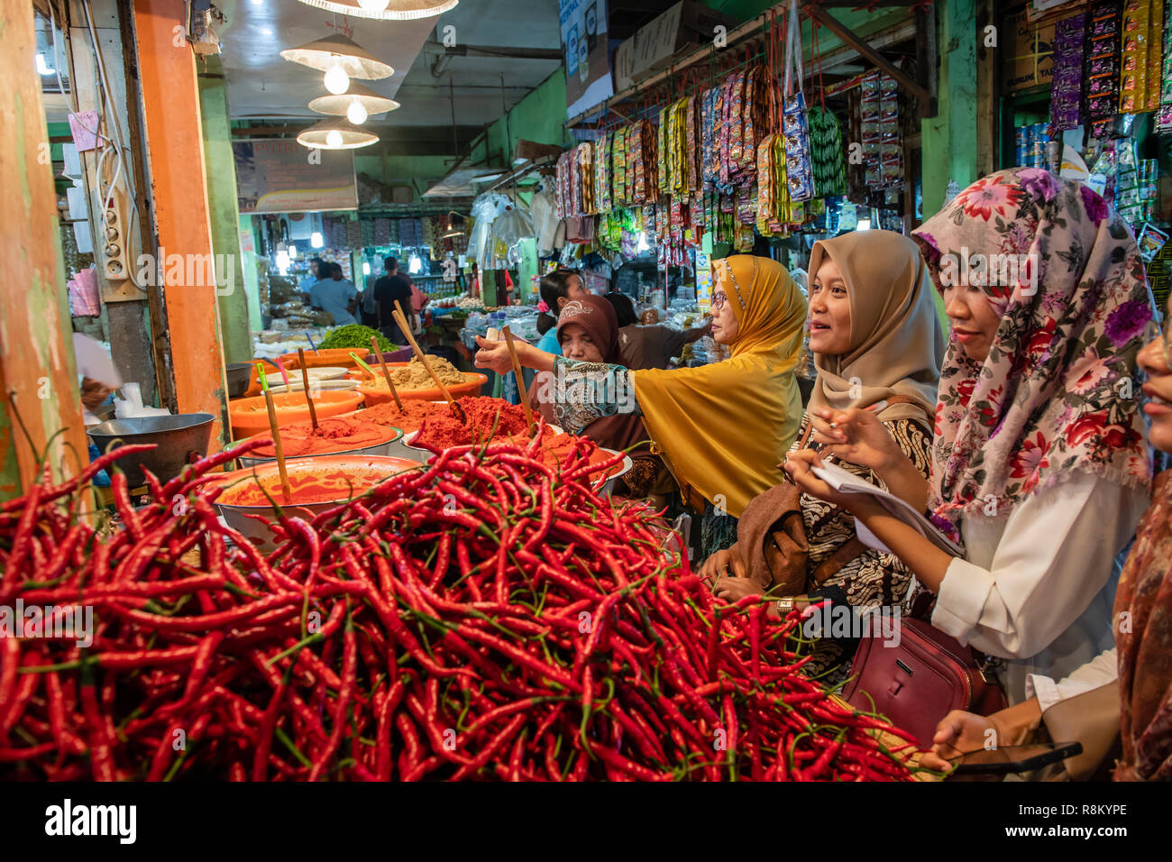 Indonesia, west Sumatra , Padang, Pasar Raya Barat central market Stock ...