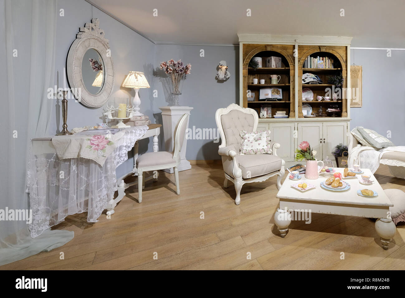 Concept of interior of the room where lives confectioner. Interior of ...