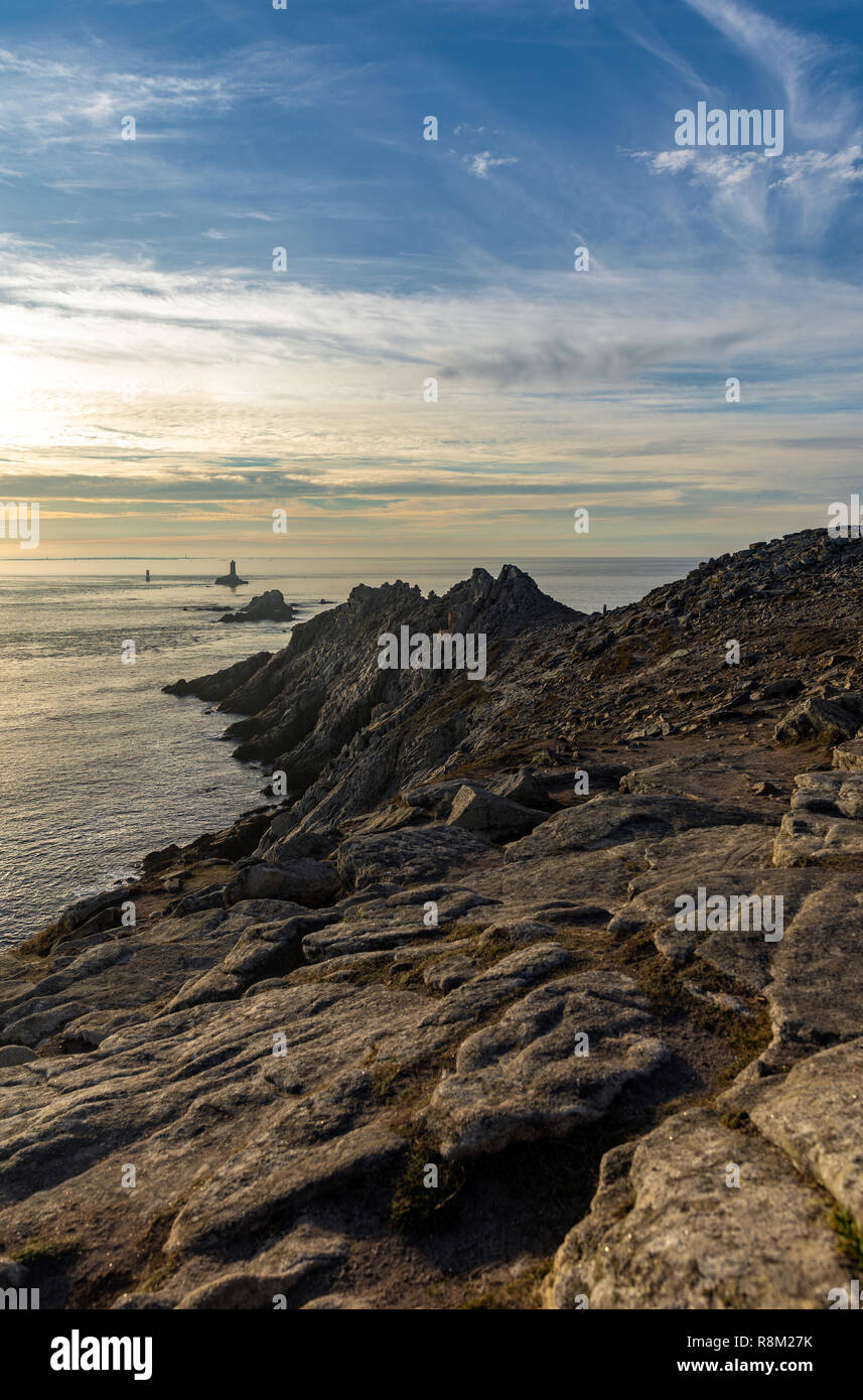 La Pointe du Raz "Raz point" in Plogoff (Finistere, France Stock Photo ...