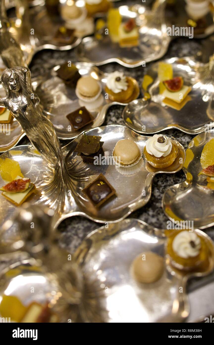 France, Paris, Maison Rostang restaurant by Michel Rostang, dressage ...