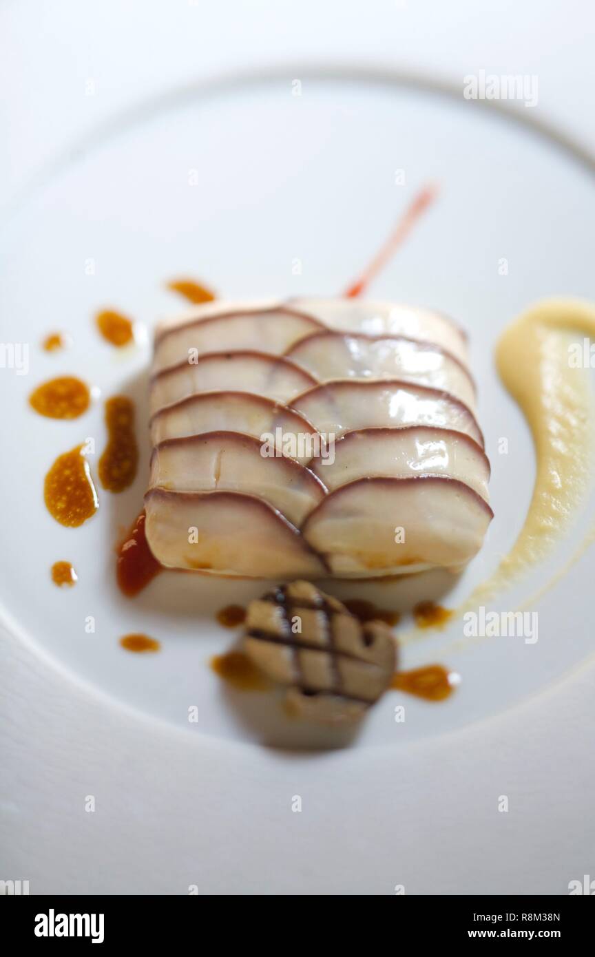 France, Paris, Maison Rostang restaurant by Michel Rostang, crusted ...