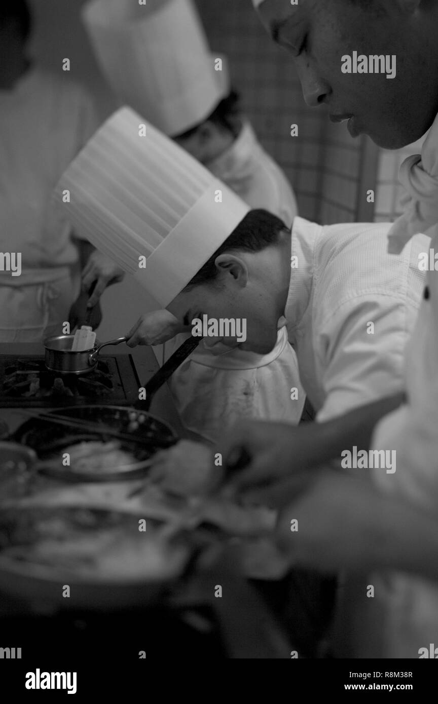 France, Paris, Maison Rostang restaurant by Michel Rostang, atmosphere ...