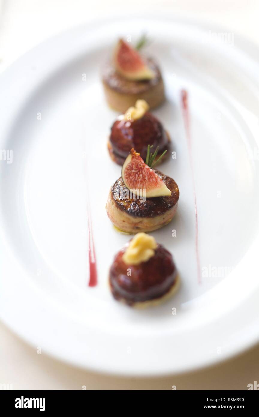 France, Paris, Maison Rostang restaurant by Michel Rostang, hot foie ...