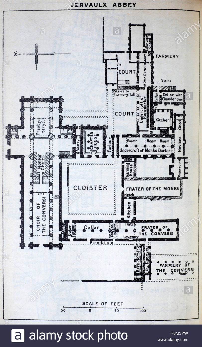 Abbey plan drawing hi-res stock photography and images - Alamy