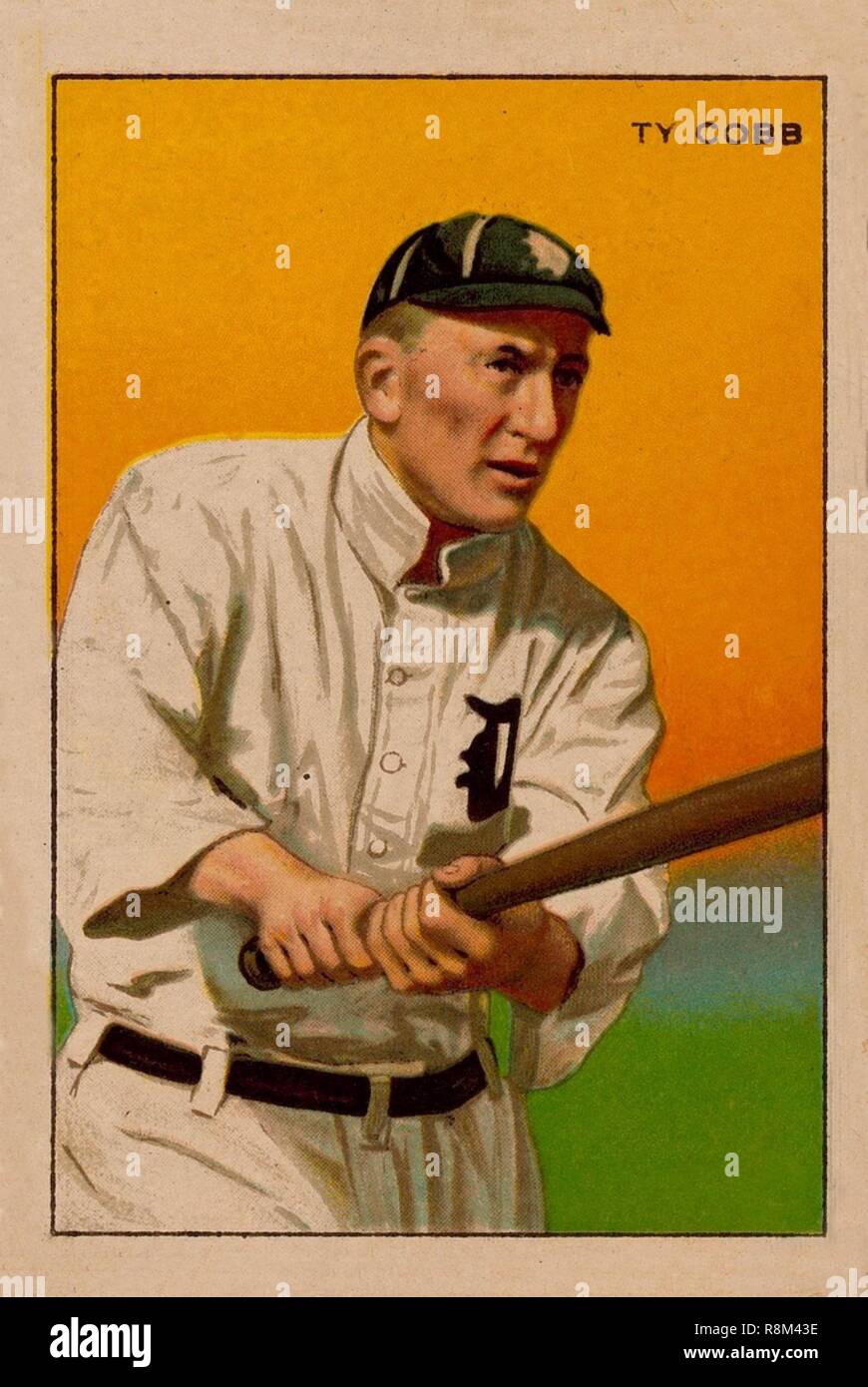 Tyrus Raymond "Ty" Cobb, Detroit Tigers, Honest Long Cut and Miners ...