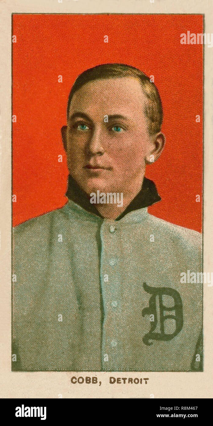 Tyrus Raymond "Ty" Cobb, Detroit Tigers, American Tobacco Company, 1909 ...