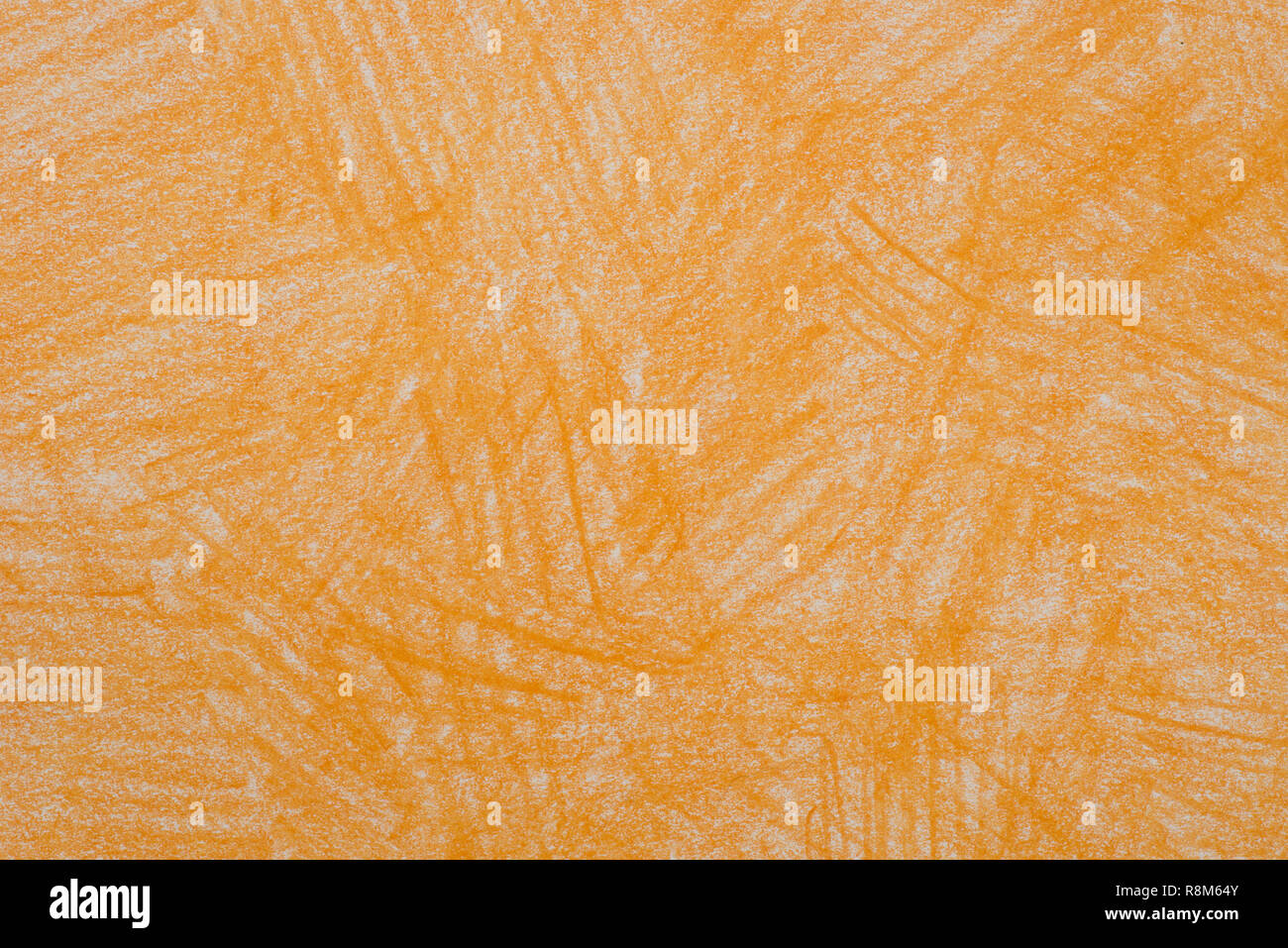 orange color crayon on paper background texture Stock Photo - Alamy