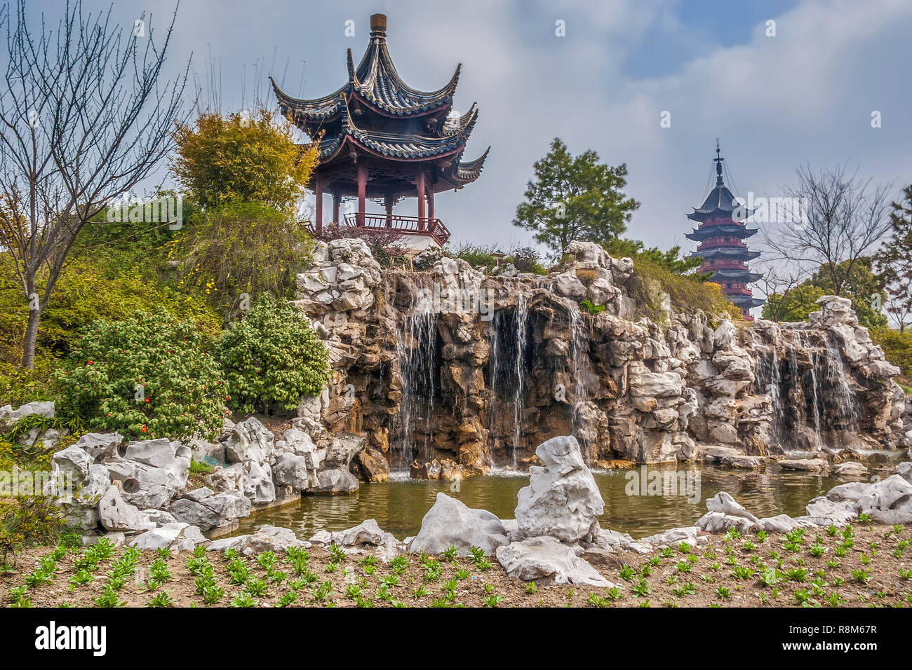 Ruiguang Pagoda, Panmen Gate, Suzhou, China Stock Photo - Alamy