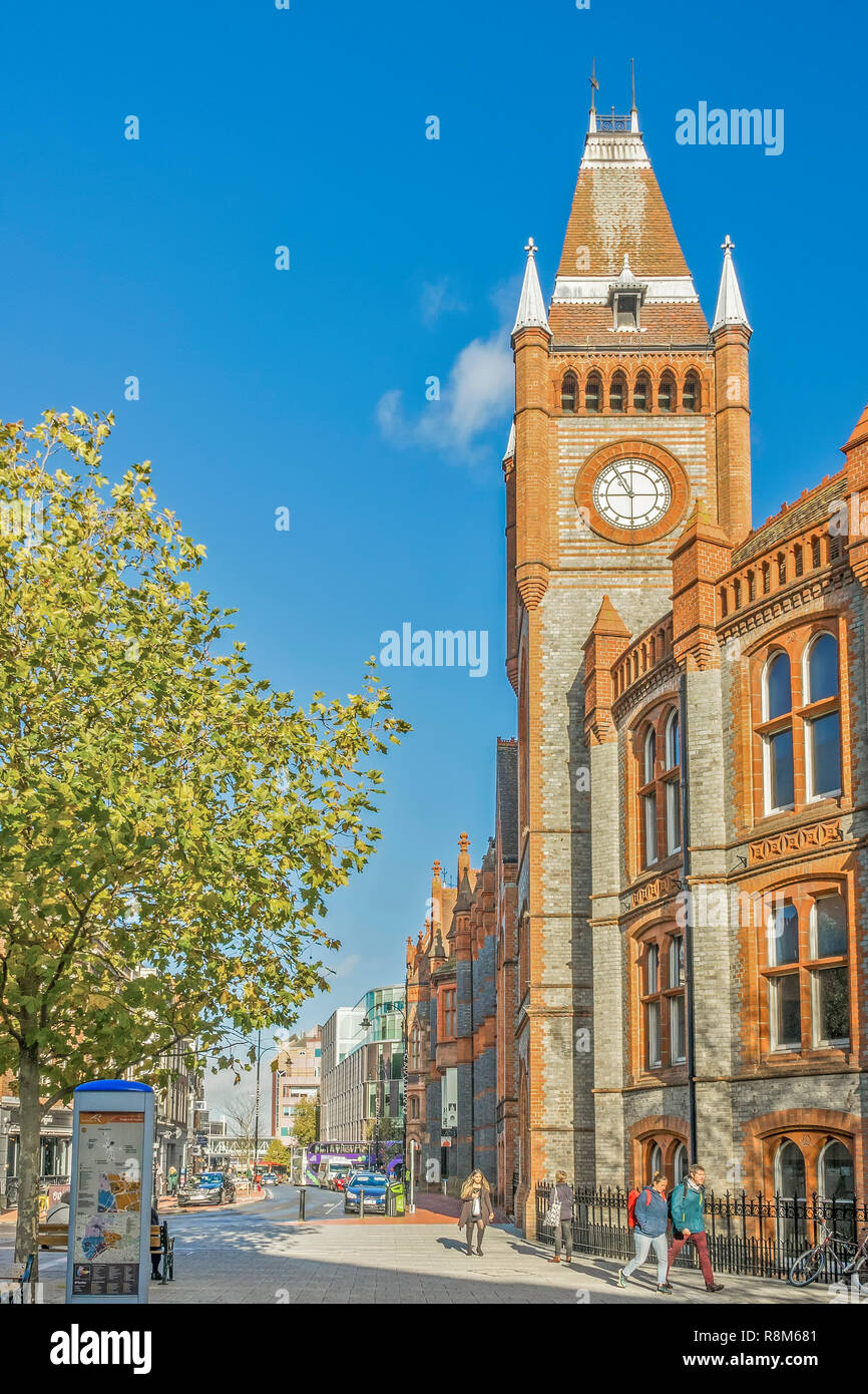 Museum and town hall clock tower reading berkshire architecture hi-res ...