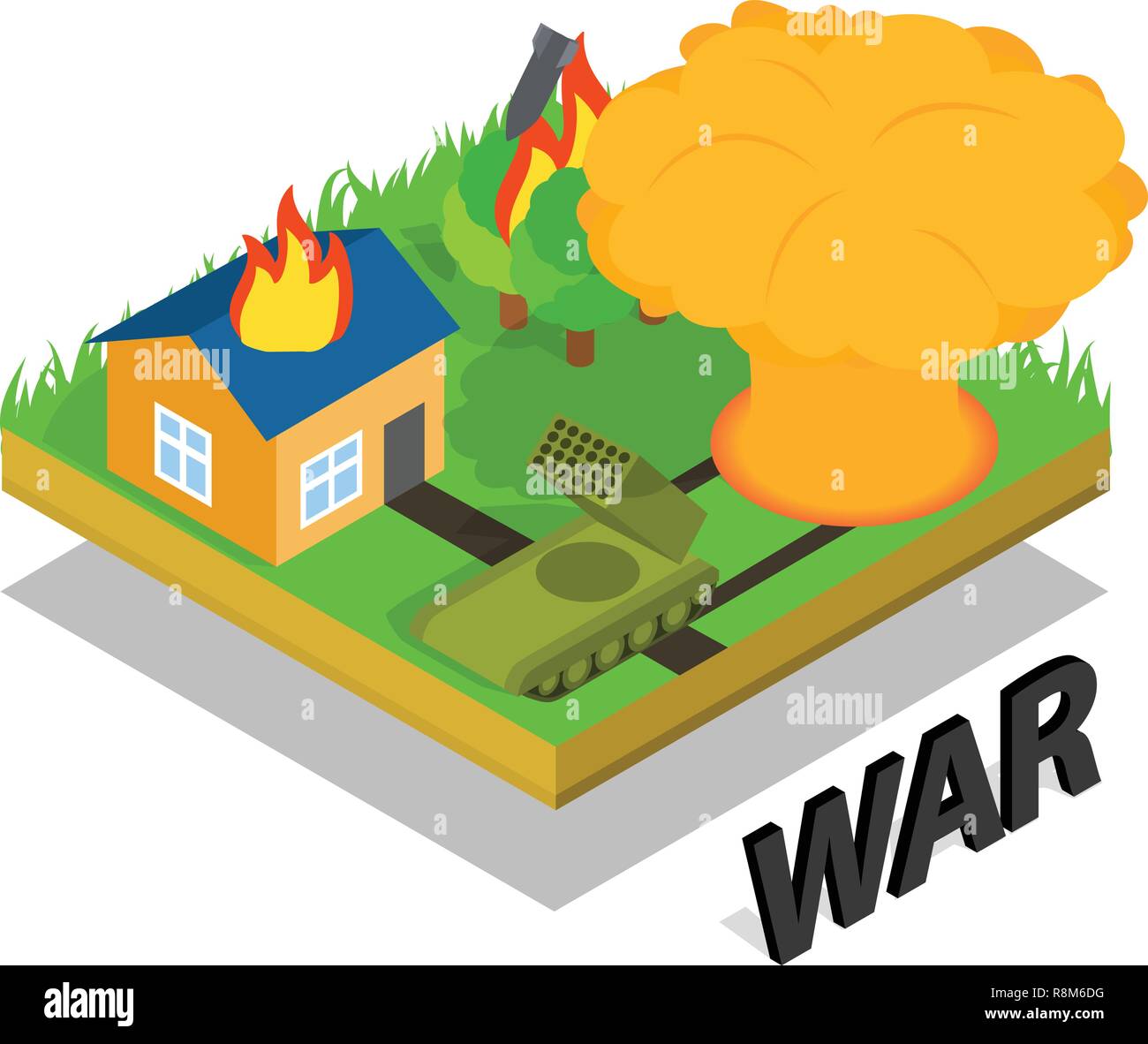 War concept banner, isometric style Stock Vector Image & Art - Alamy