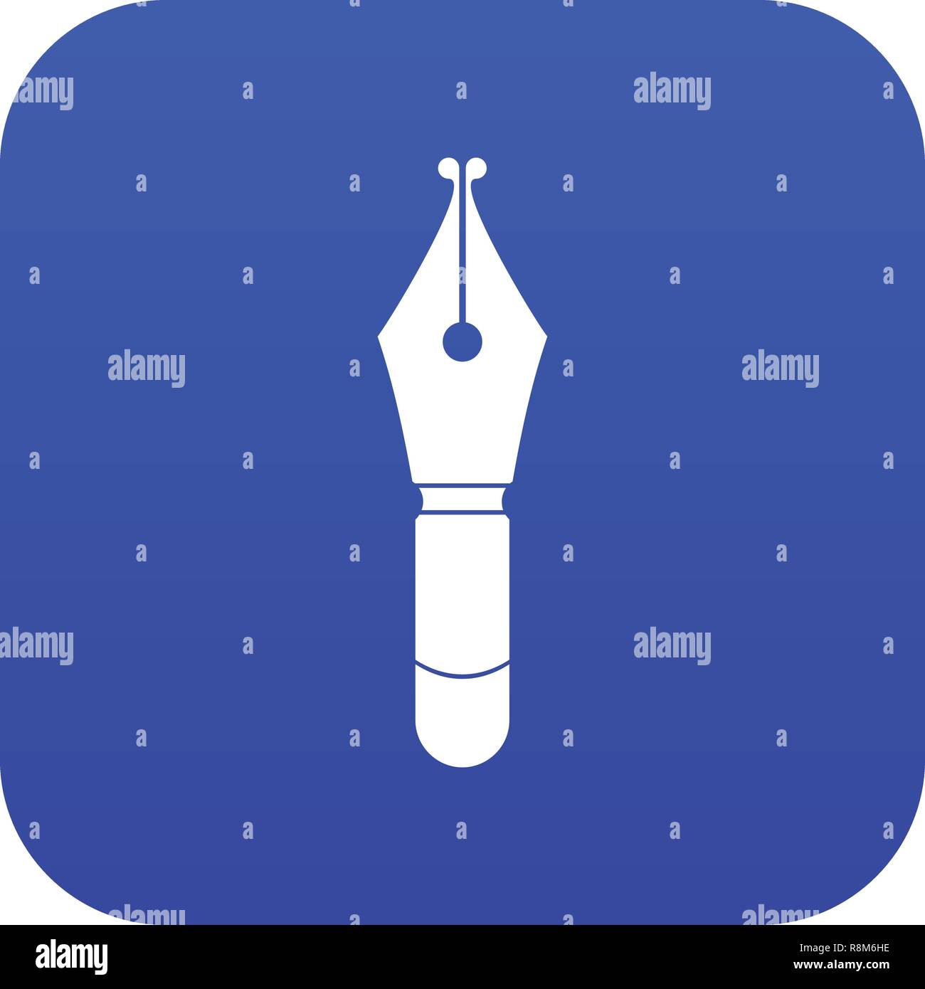 Fountain pen nib icon digital blue Stock Vector Image & Art - Alamy