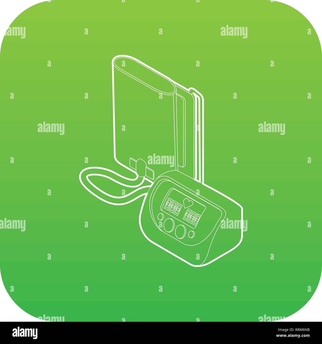 Tonometer icon green vector Stock Vector Image & Art - Alamy