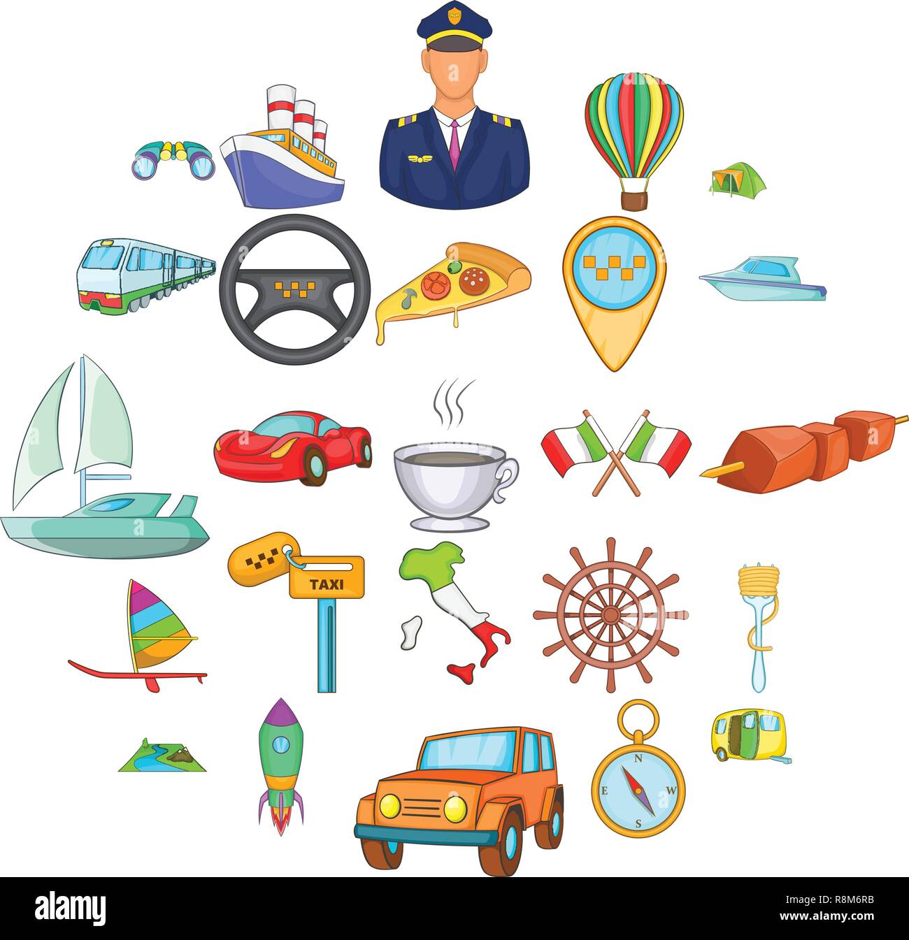 International icons set, cartoon style Stock Vector Image & Art - Alamy