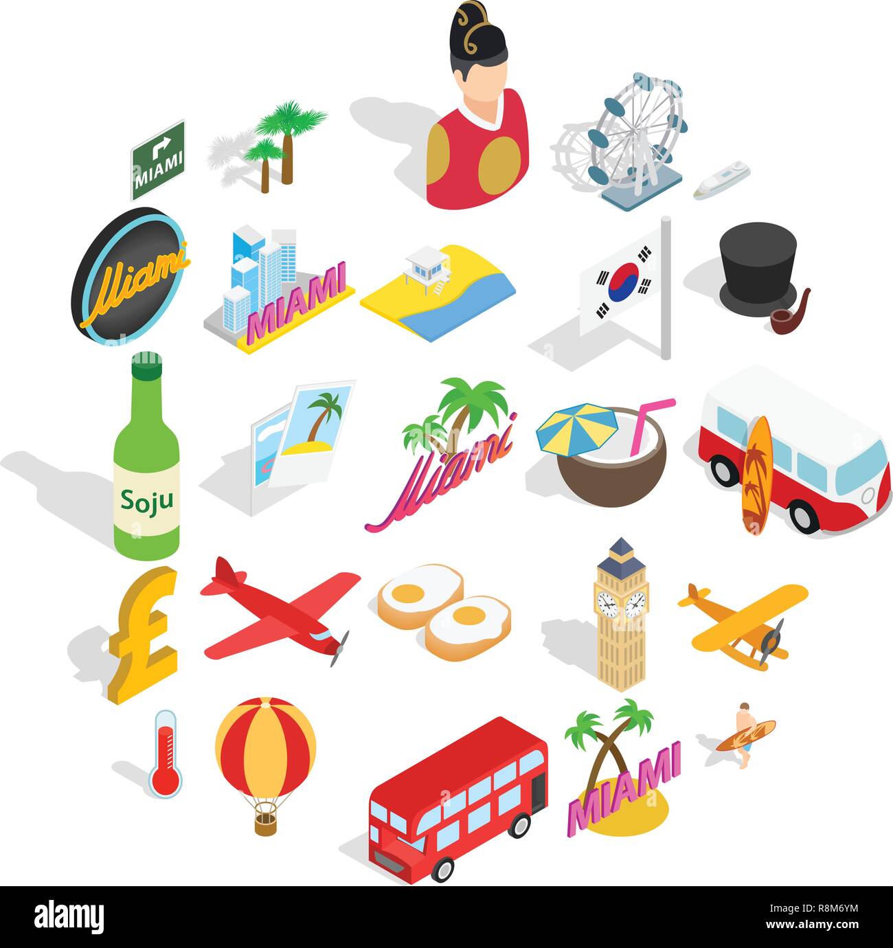 Memorial place icons set, isometric style Stock Vector Image & Art - Alamy