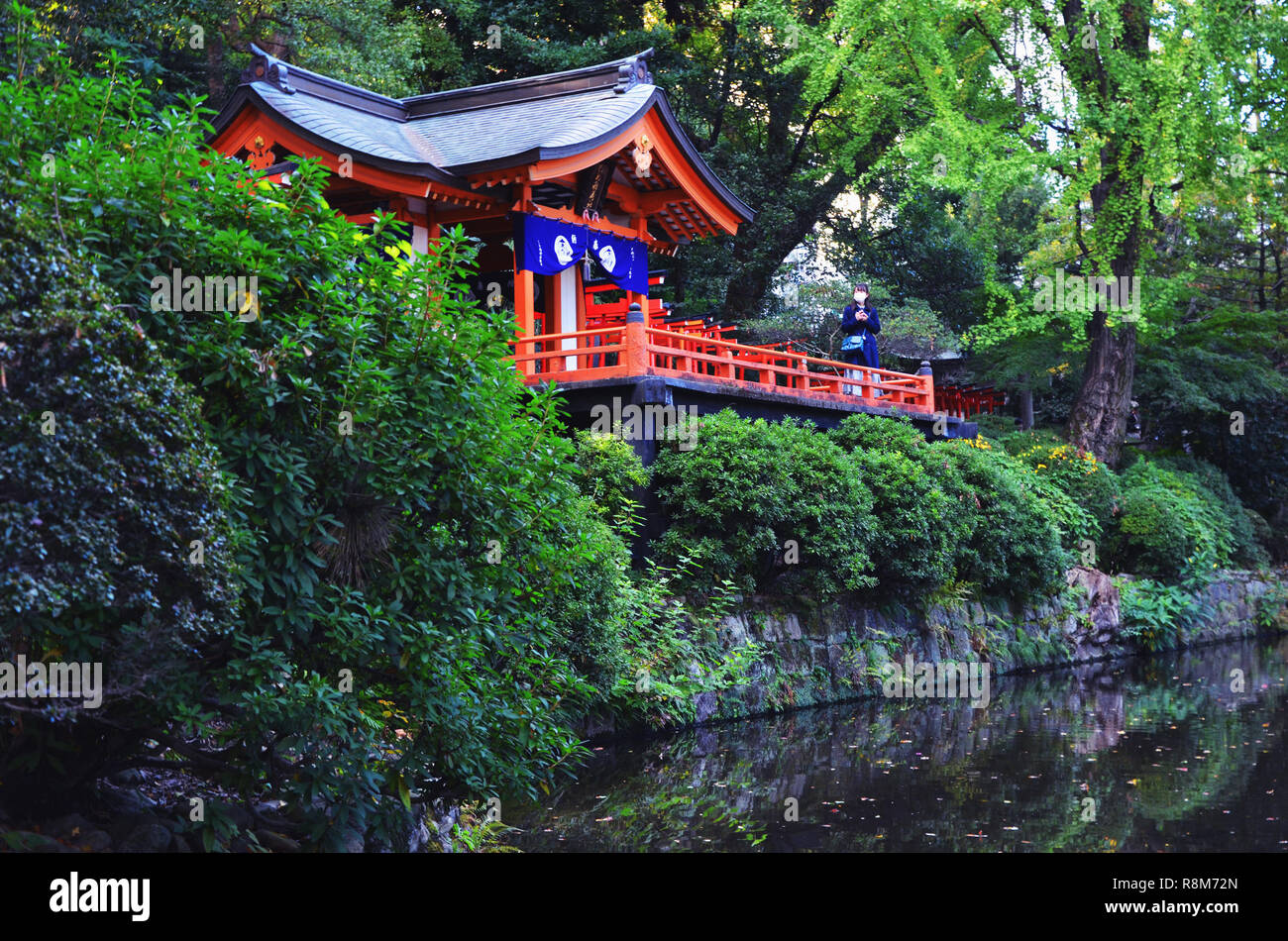 Nezu Shrine, a shinto shrine in Tokyo, Japan Stock Photo - Alamy