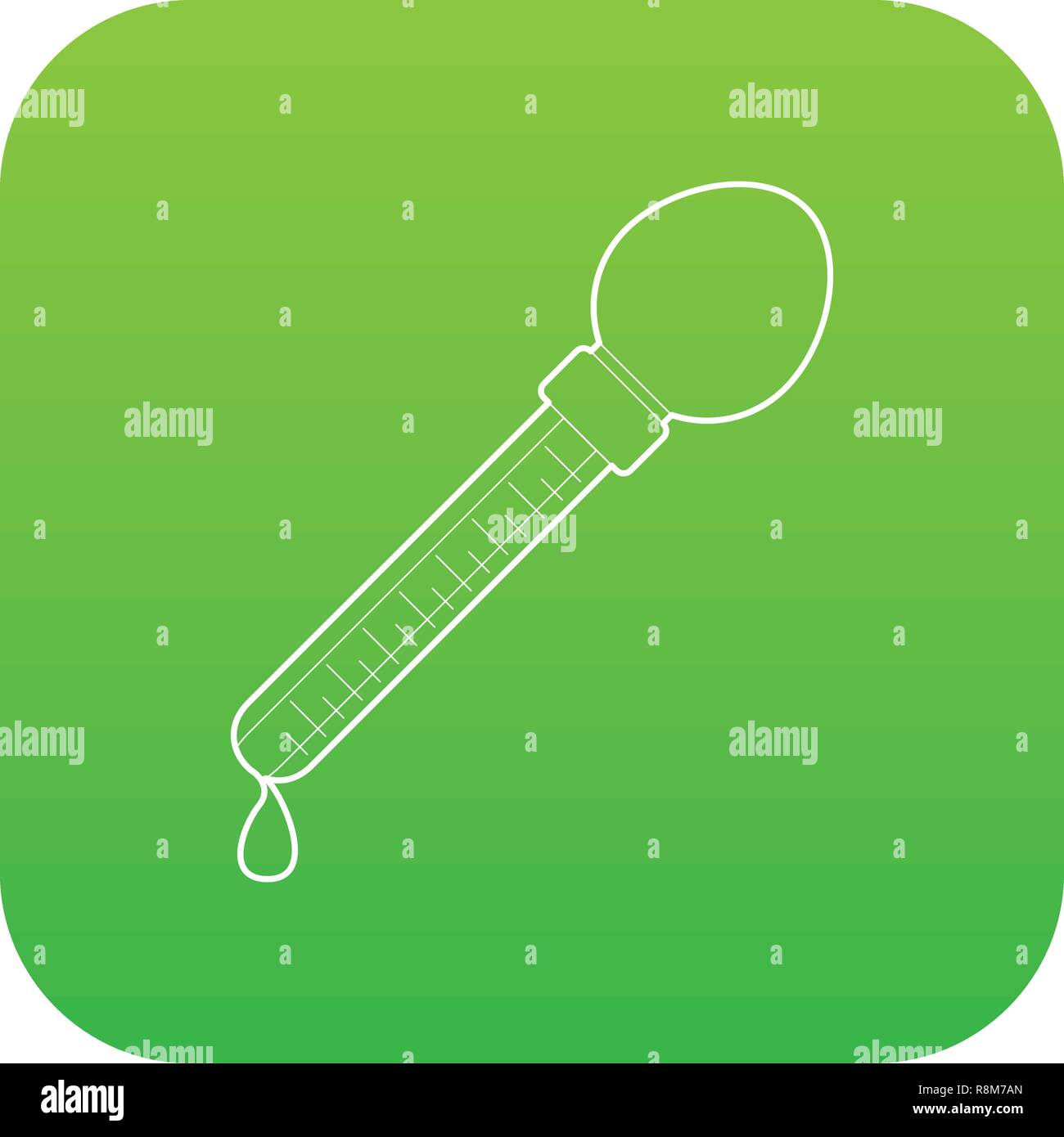 Pipette icon green vector Stock Vector Image & Art - Alamy