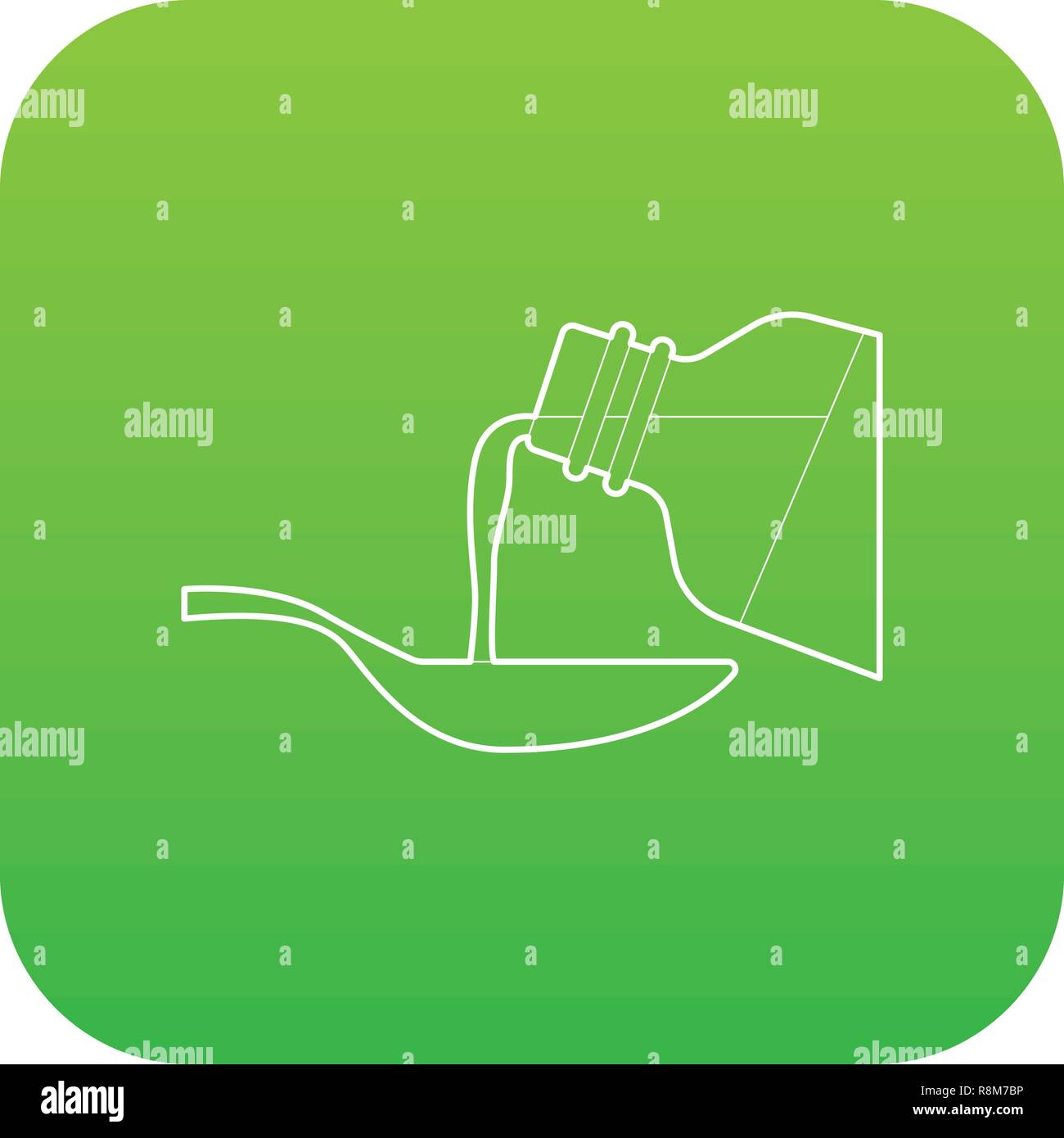 Medical syrup icon green vector Stock Vector Image & Art - Alamy