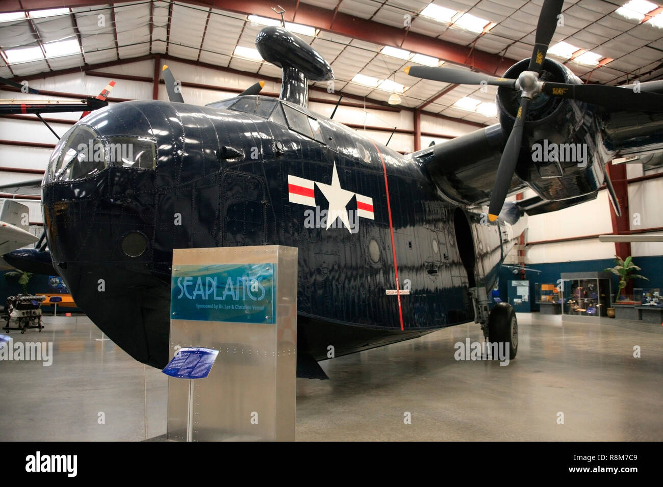 A Martin PBM-5A Mariner amphibious plane from 1940 on display at the ...