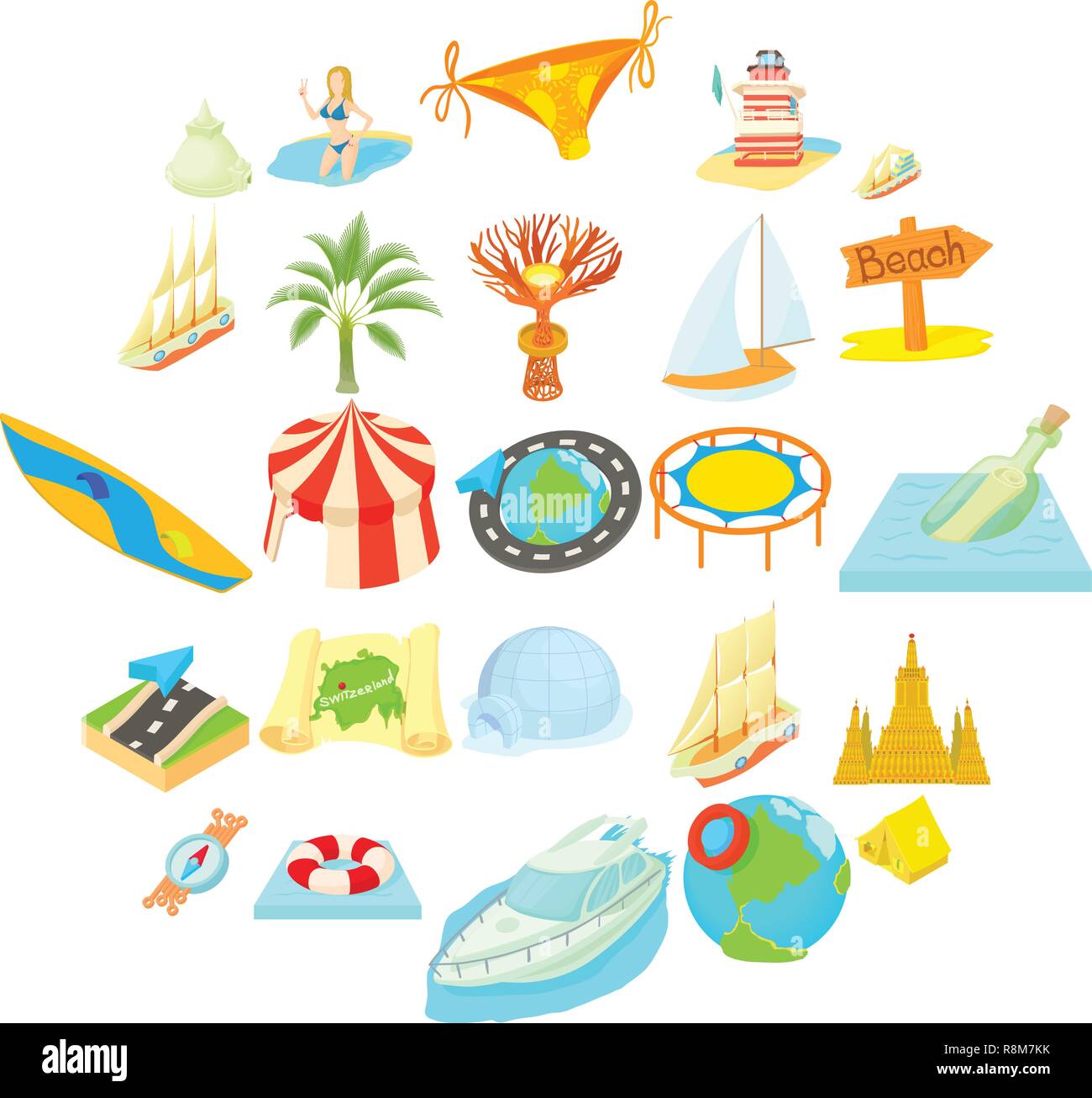 Unstoppable fun icons set, cartoon style Stock Vector Image & Art - Alamy