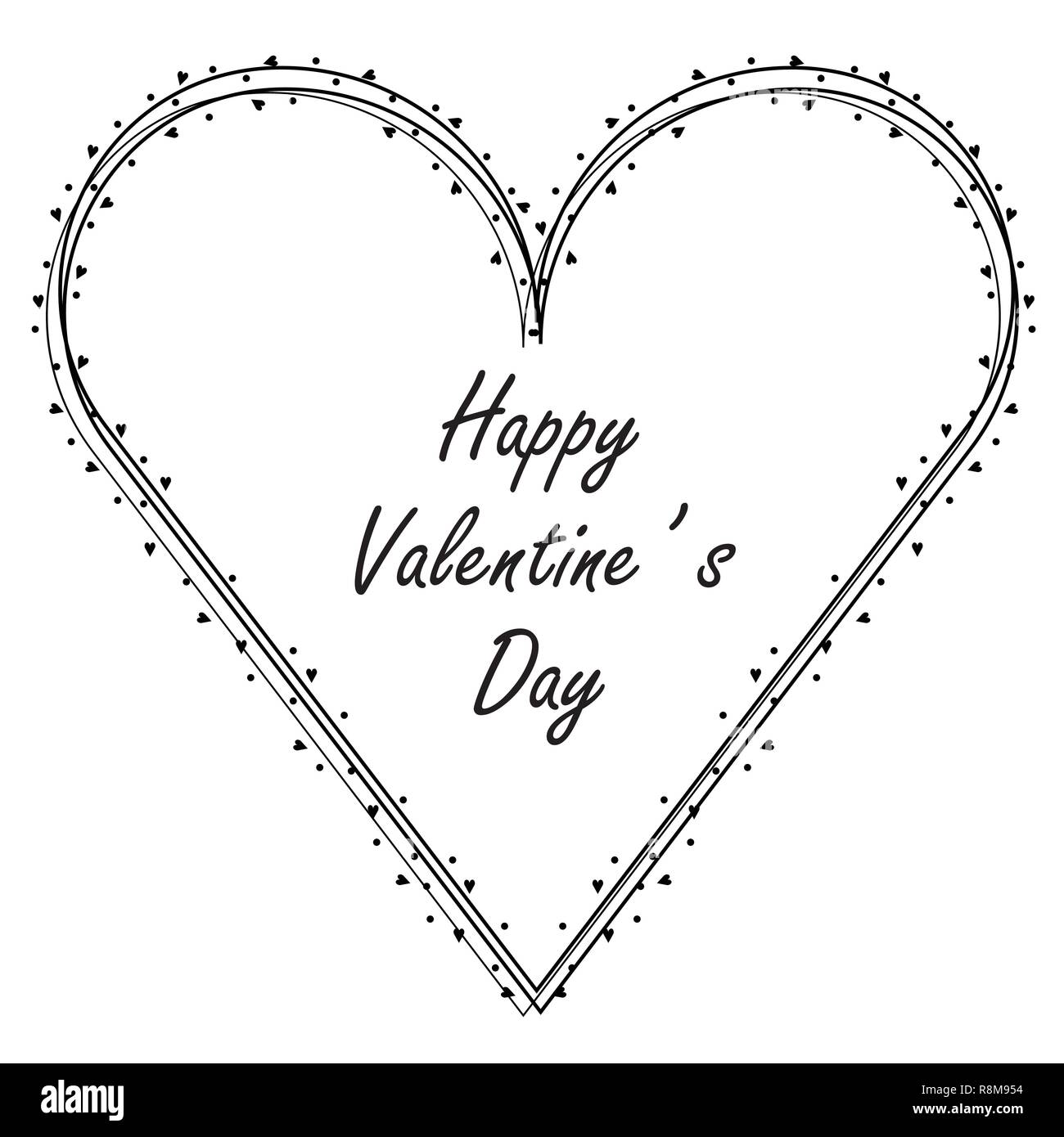 Heart frame Black and White Stock Photos & Images - Alamy