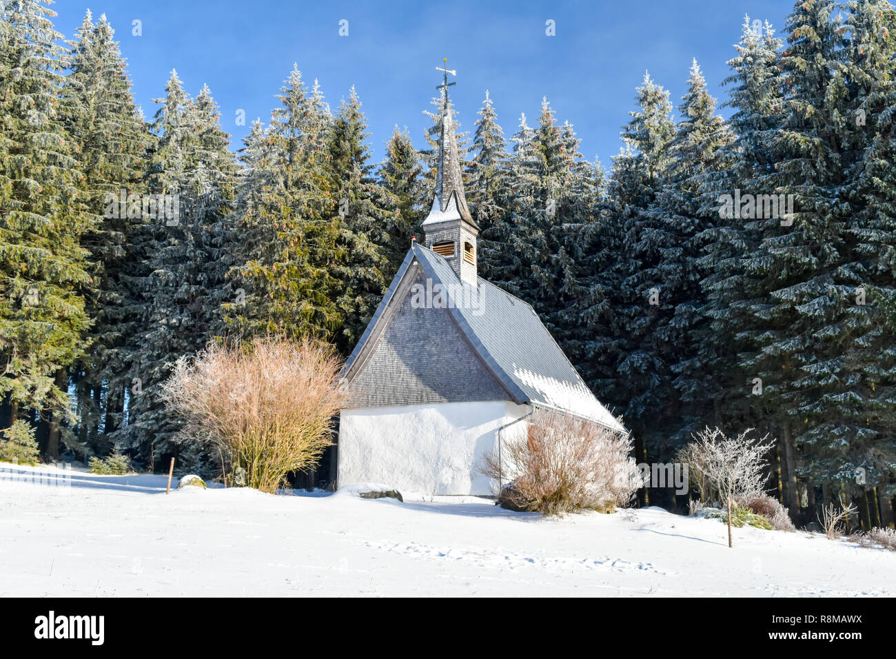 St Martin's Chapel in Furtwangen Stock Photo - Alamy