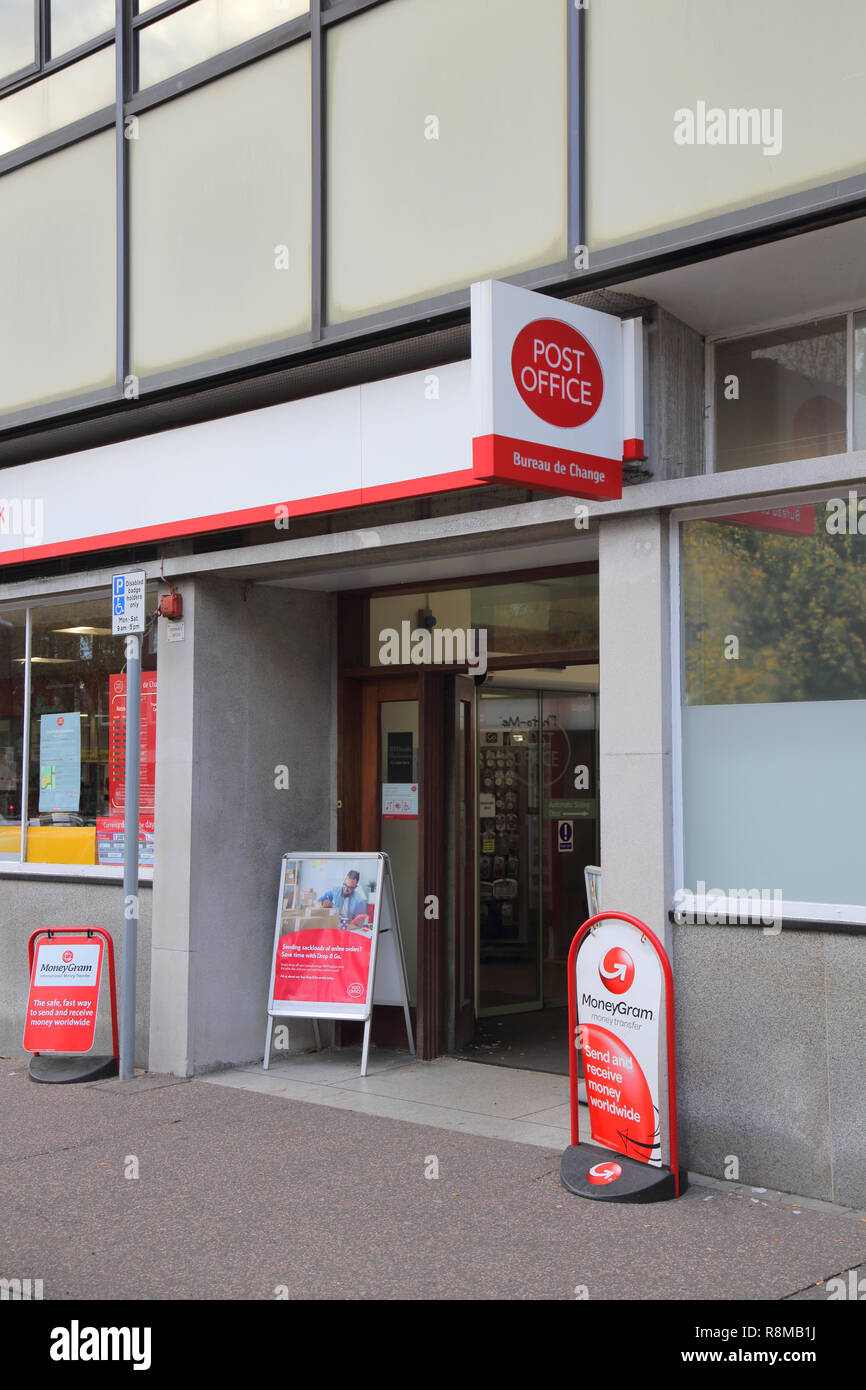 the crawley post office west sussex Stock Photo - Alamy