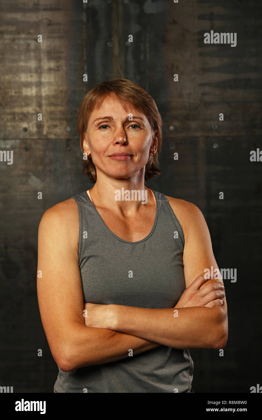 Front view close up muscular hi-res stock photography and images - Alamy
