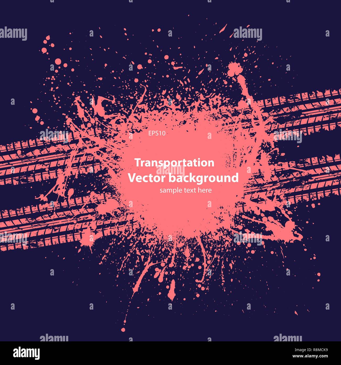 Paint splash on road Stock Vector Images - Alamy