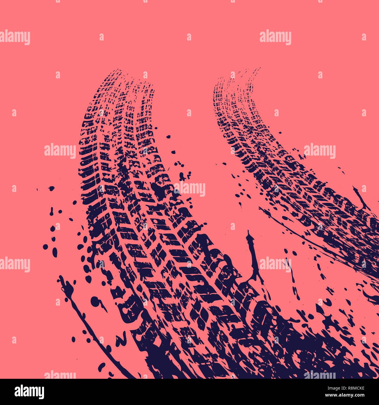 Track warped Stock Vector Images - Alamy