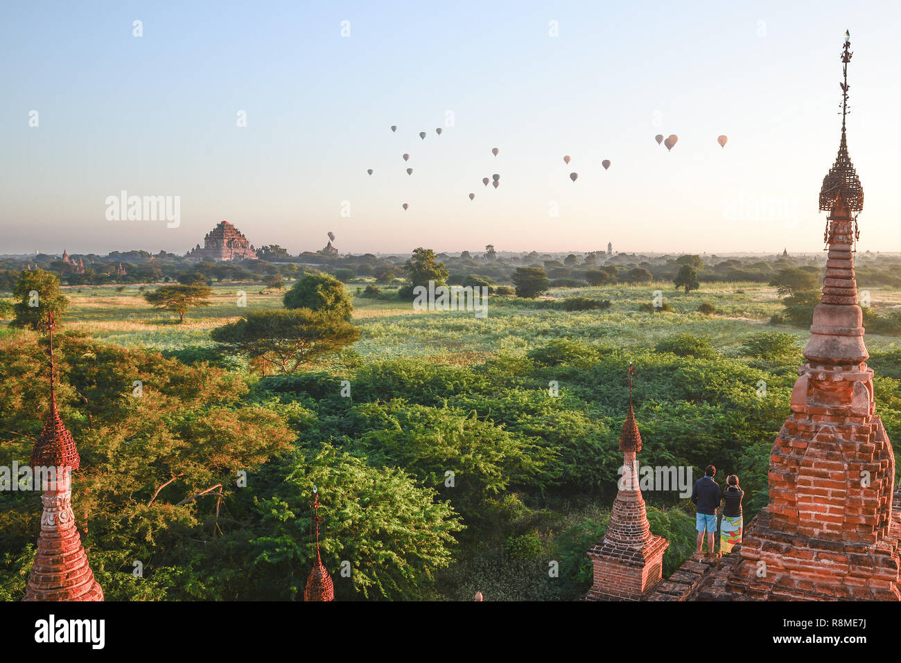 Bagan sunrise, Myanmar Stock Photo - Alamy