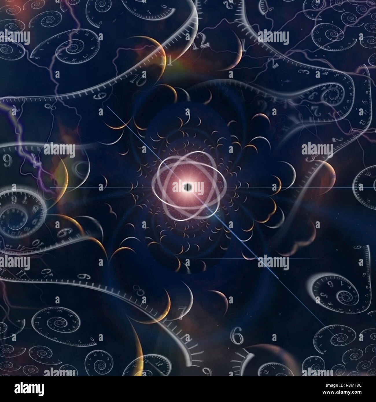 Atom model scale hi-res stock photography and images - Alamy