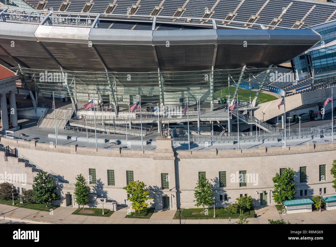 Aerial view of Soldier Field Stock Photo - Alamy