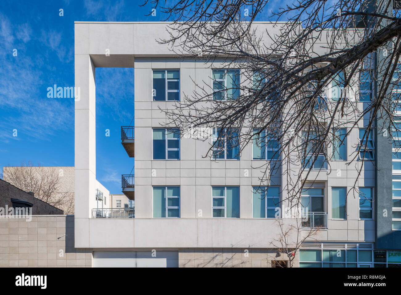 Modern residential buildings in the West Loop neighborhood Stock Photo ...
