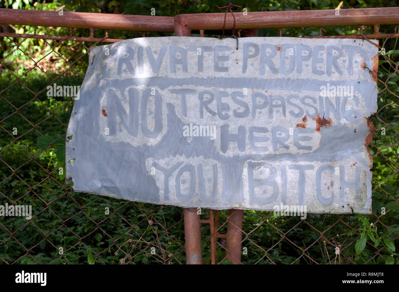 Sign near Maligcong Rice Terraces, Bontoc, Mountain Province, Luzon ...