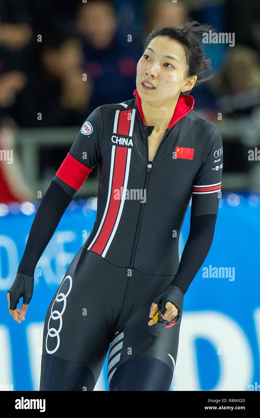 Heerenveen, Netherlands 15 december 2018 Speedskating World Cup 1500m ...