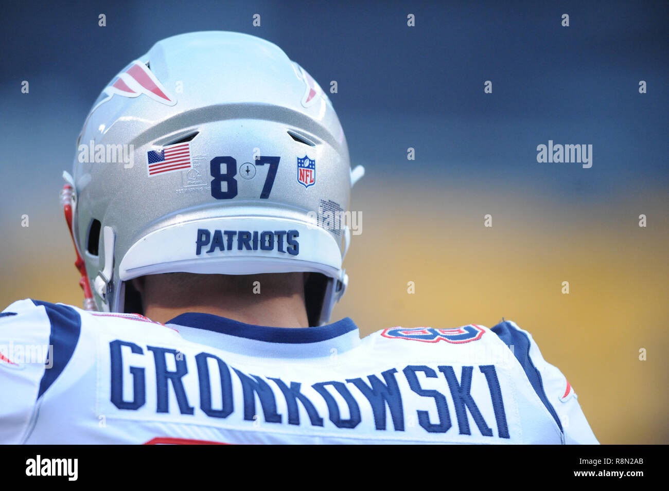 Pittsburgh, PA, USA. 16th Dec, 2018. Patriots #87 Rob Gronkowski during ...