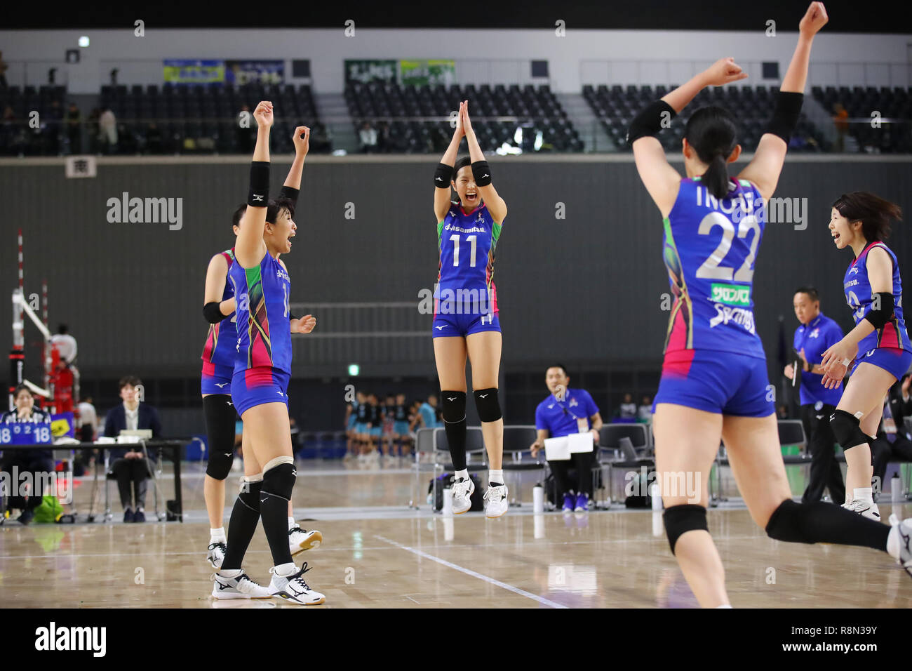 Musashino Forest Sport Plaza, Tokyo, Japan. 15th Dec, 2018. Hisamitsu ...