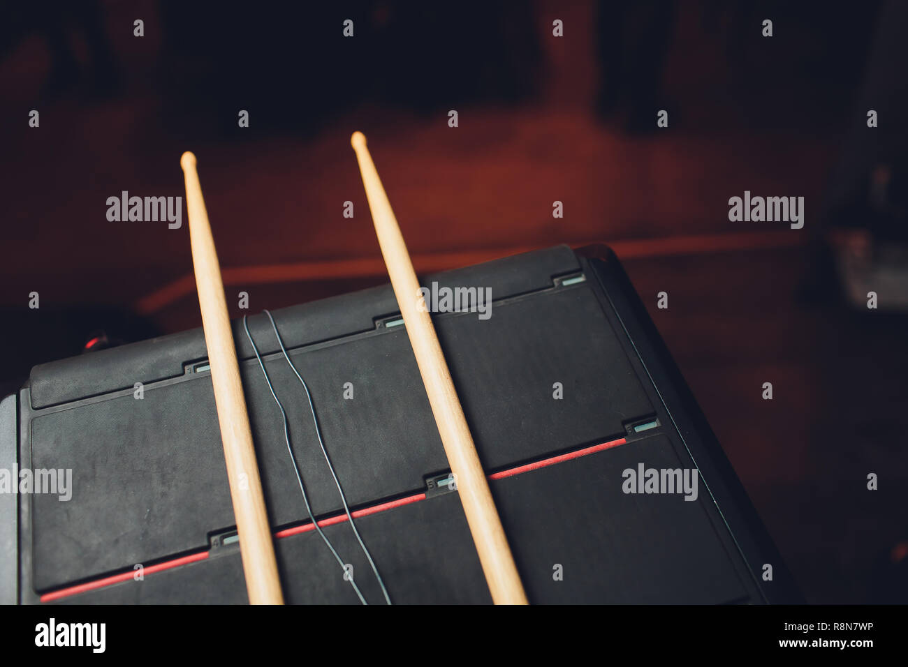 Drumsticks And Drum High Resolution Stock Photography and Images - Alamy