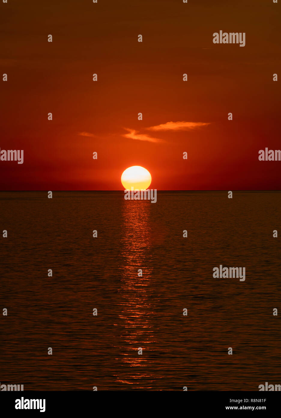 Caribbean sunset Aruba Stock Photo - Alamy