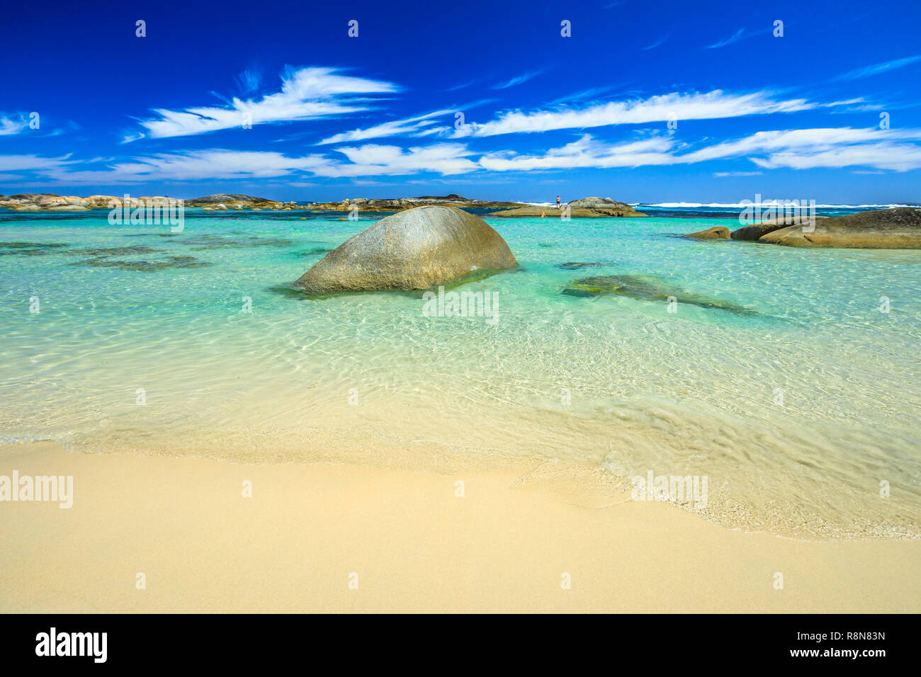 Wallpaper sea background. Sheltered waters of Greens Pool in William ...