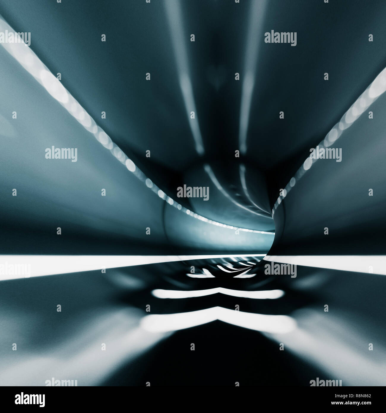 Abstract speed tunnel. 3d rendering Stock Photo - Alamy